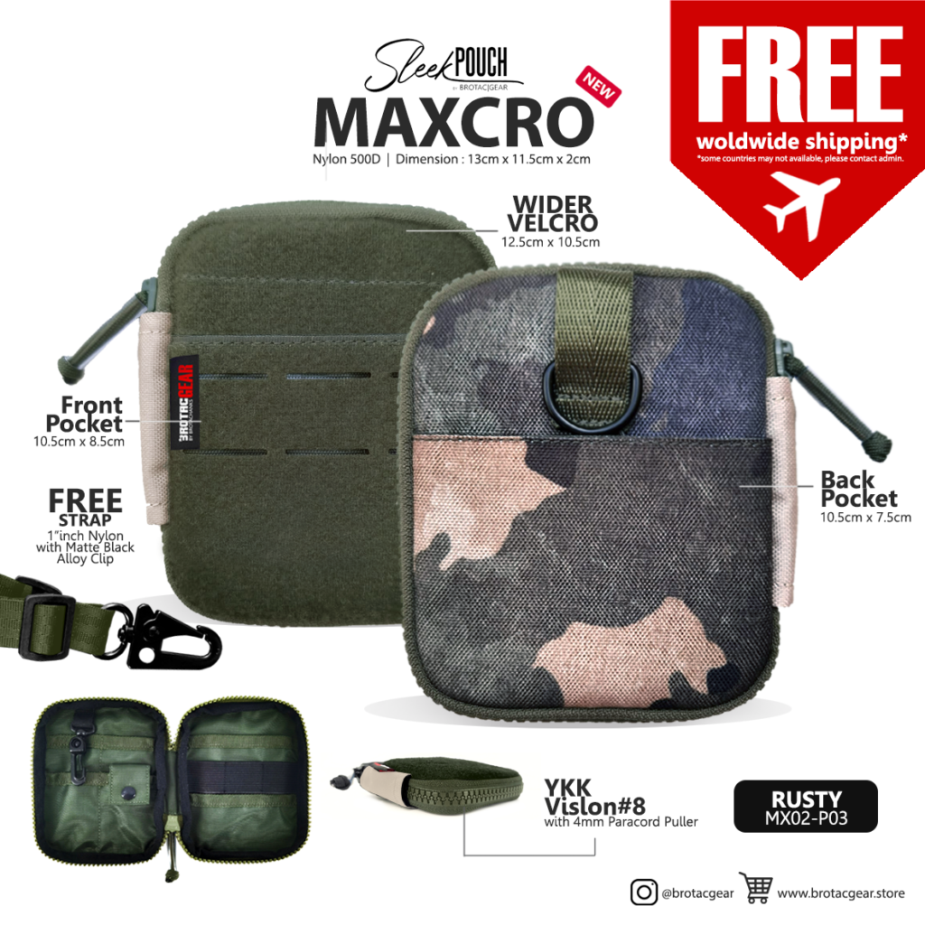 Sleek Pouch, MaxCro Rusty – BrotacGear
